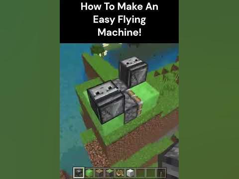 How To Make An Easy Minecraft Flying Machine! - YouTube