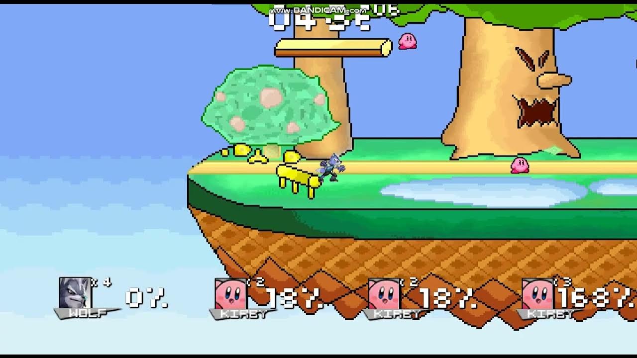 New Super Smash Flash by Kirby 1942 - Classic Mode Walkthrough with Wolf (Insane) - YouTube