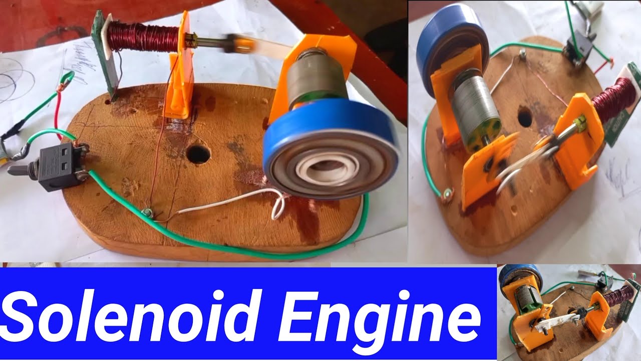 Homemade Solenoid Engine How To Make || सोलेनाइड इंजन कैसे बनाए ...