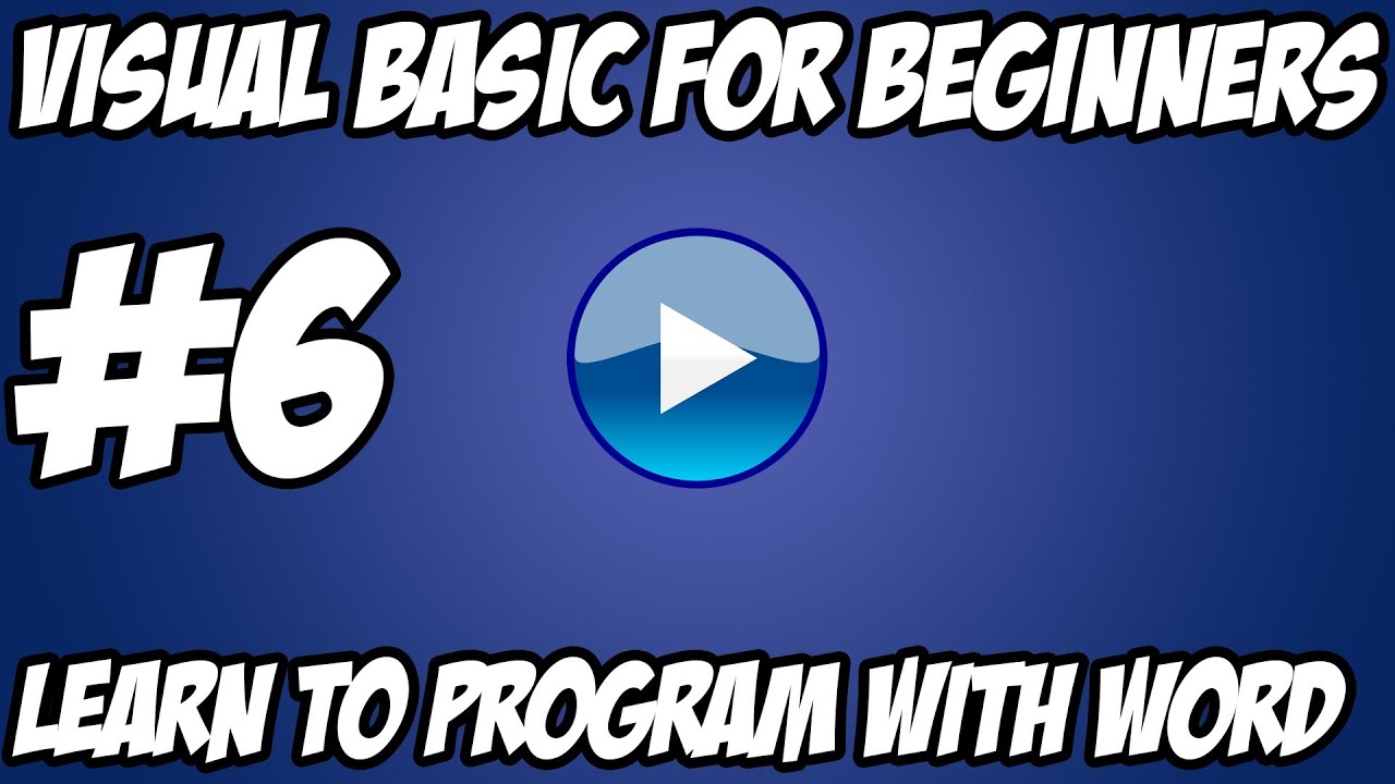 Visual Basic Tutorial - #6 - While, Wend, Left(), Right(), Mid() - YouTube