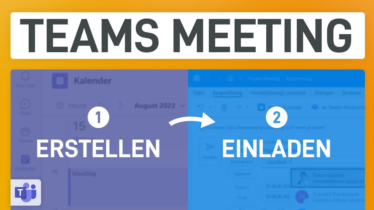 💻 Microsoft Teams: Meeting erstellen & einladen - YouTube