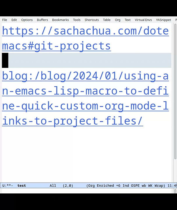 Yay #Emacs: rewriting and copying custom Org Mode links - YouTube