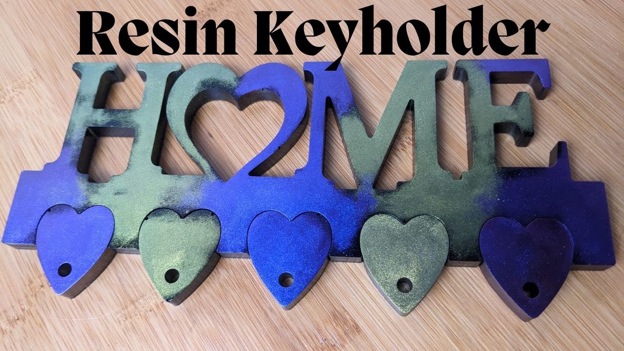 Resin Keyholder | Home with hearts - YouTube