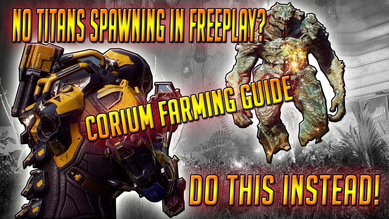 Farm Corium Without Free Play - Corium Farming Guide - Anthem - YouTube