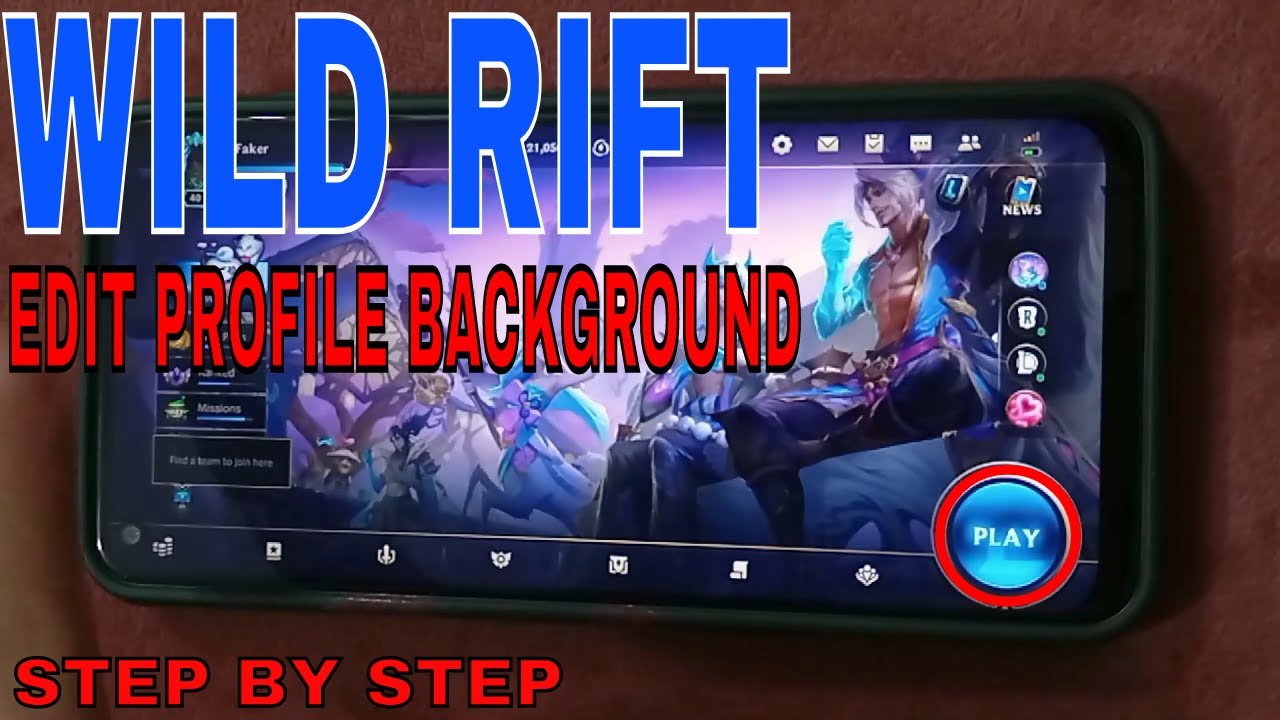 How To Edit Profile Background In Wild Rift 🔴 - YouTube