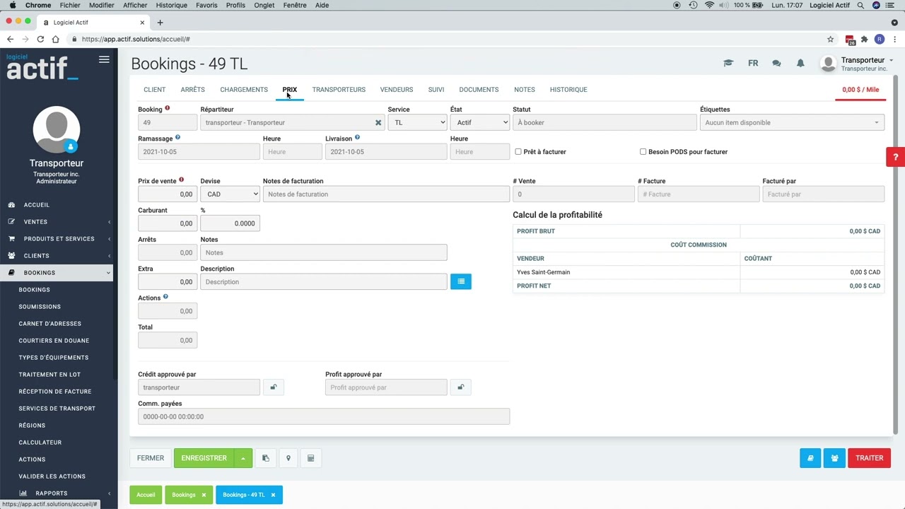 GEM-TMS, du Booking à la facture en 5 minutes - YouTube