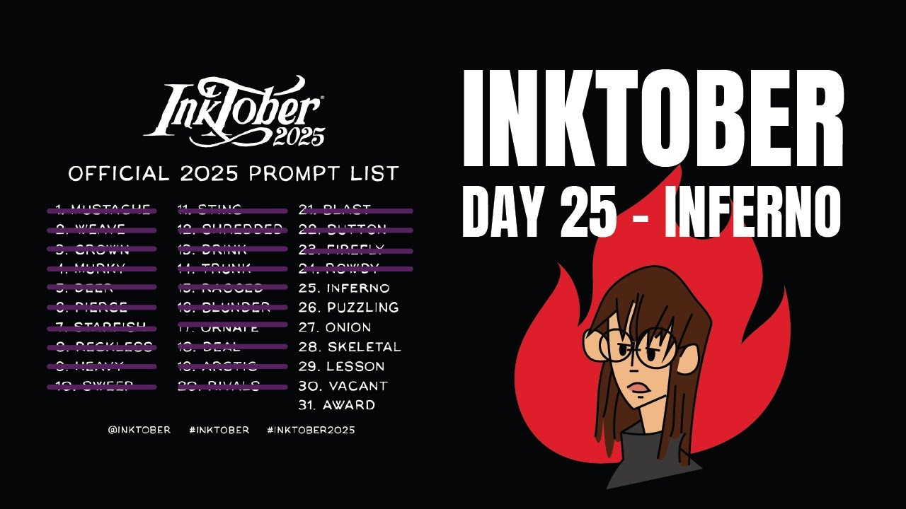 Inktober Day 25 | Inferno - YouTube