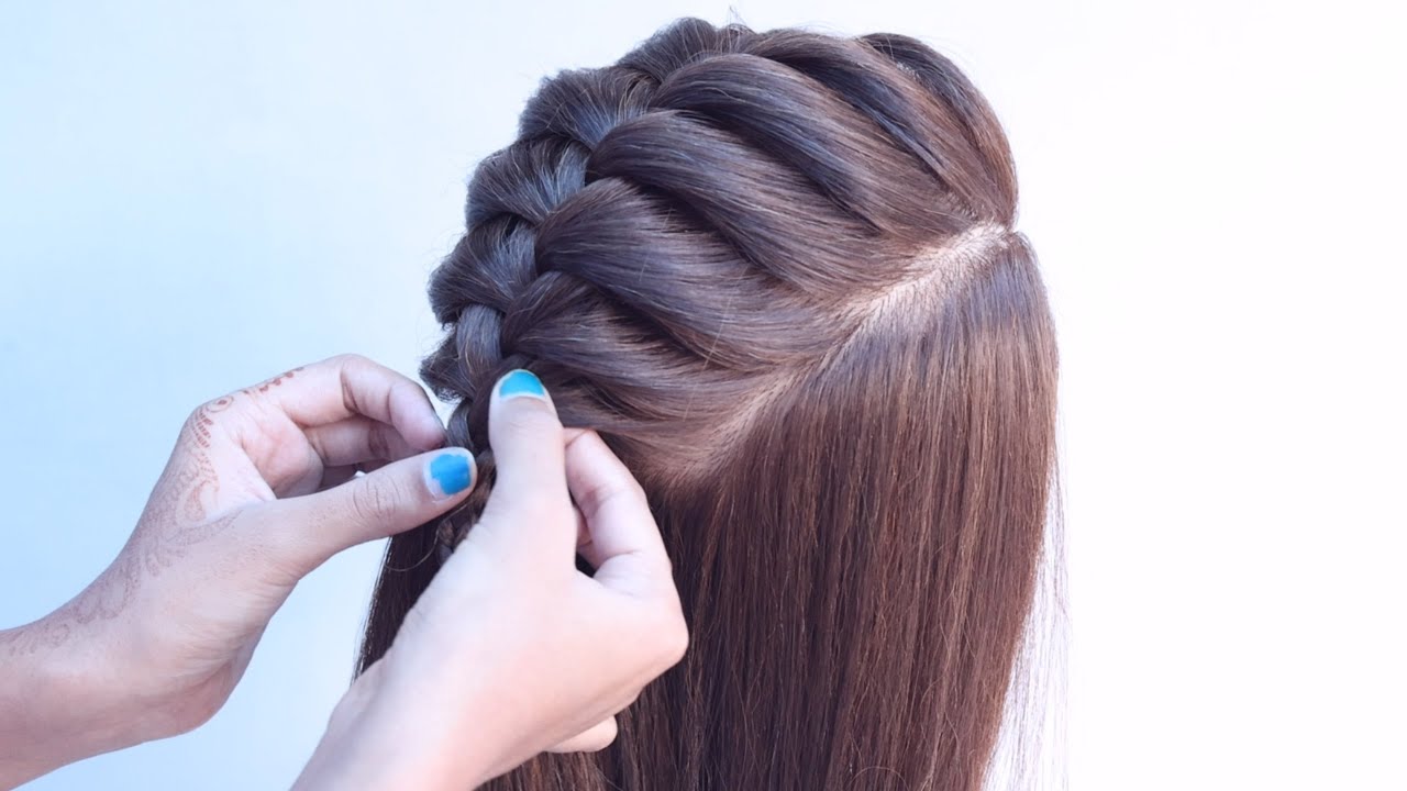 imaginative open hairstyle for party - YouTube