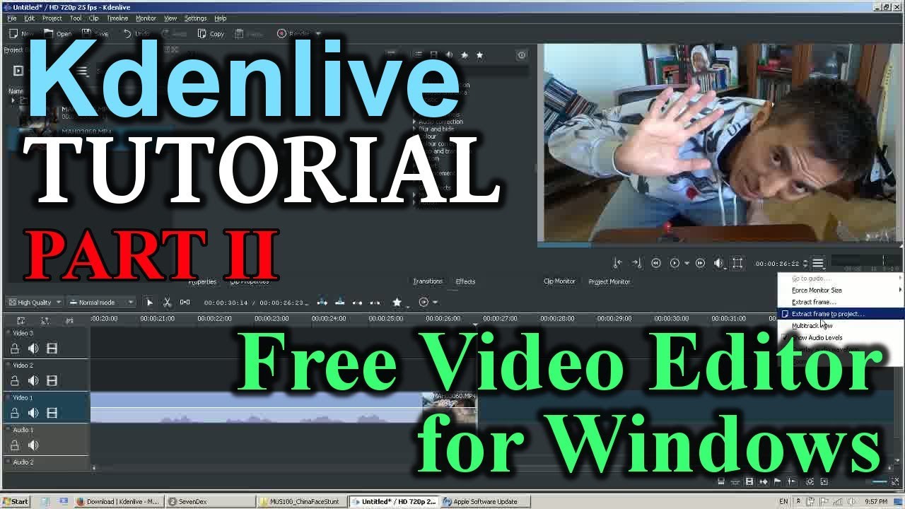 Kdenlive Tutorial for Beginners - Part II - YouTube