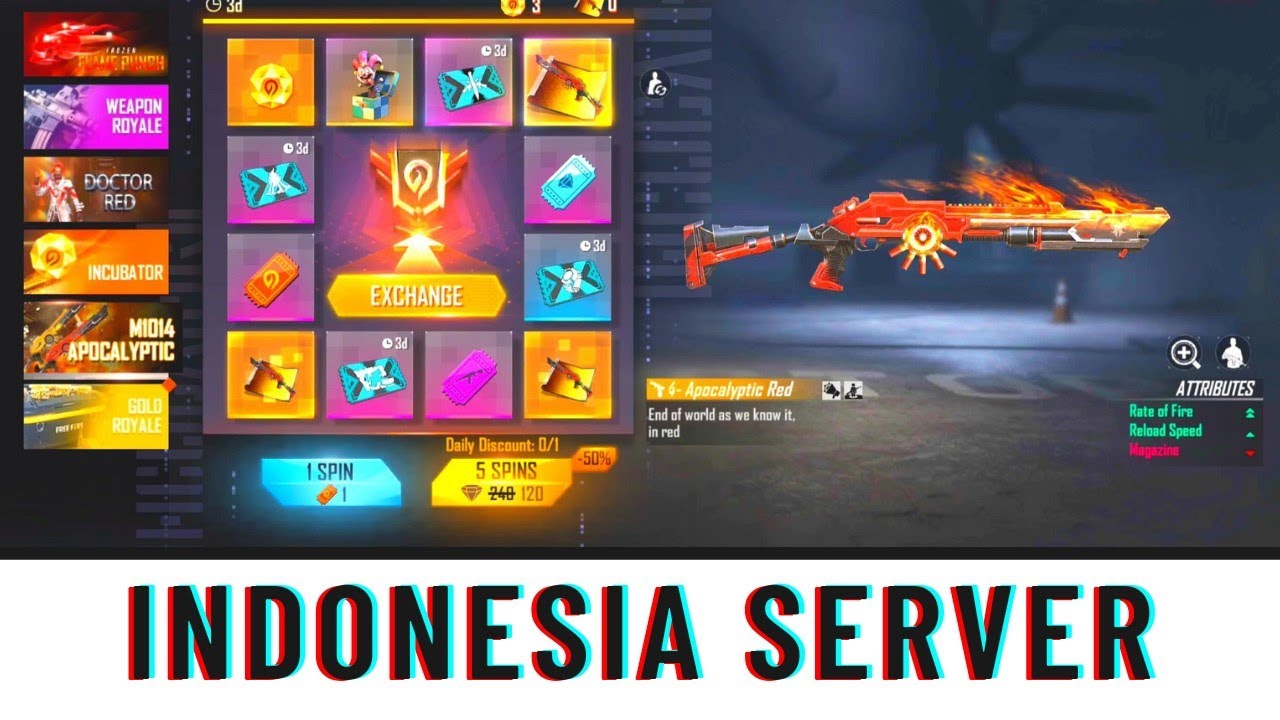 INDONESIA SERVER=😵 FREE ITEMS😵 - YouTube