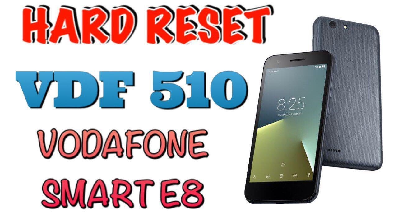 HARD RESET VDF 510 / VODAFONE SMART E8 RESET | Remove Lock Screen | Pin ...