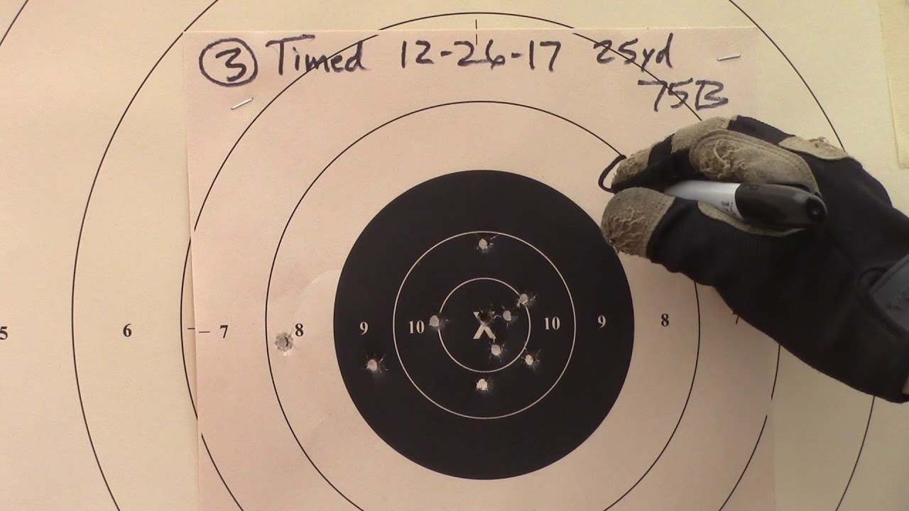 2017 12 26 bullseye range 75B 9mm 0 - YouTube