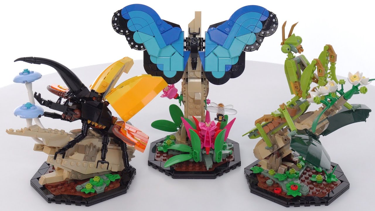 LEGO Ideas: The Insect Collection review! Butterfly, Mantis, & biggo ...