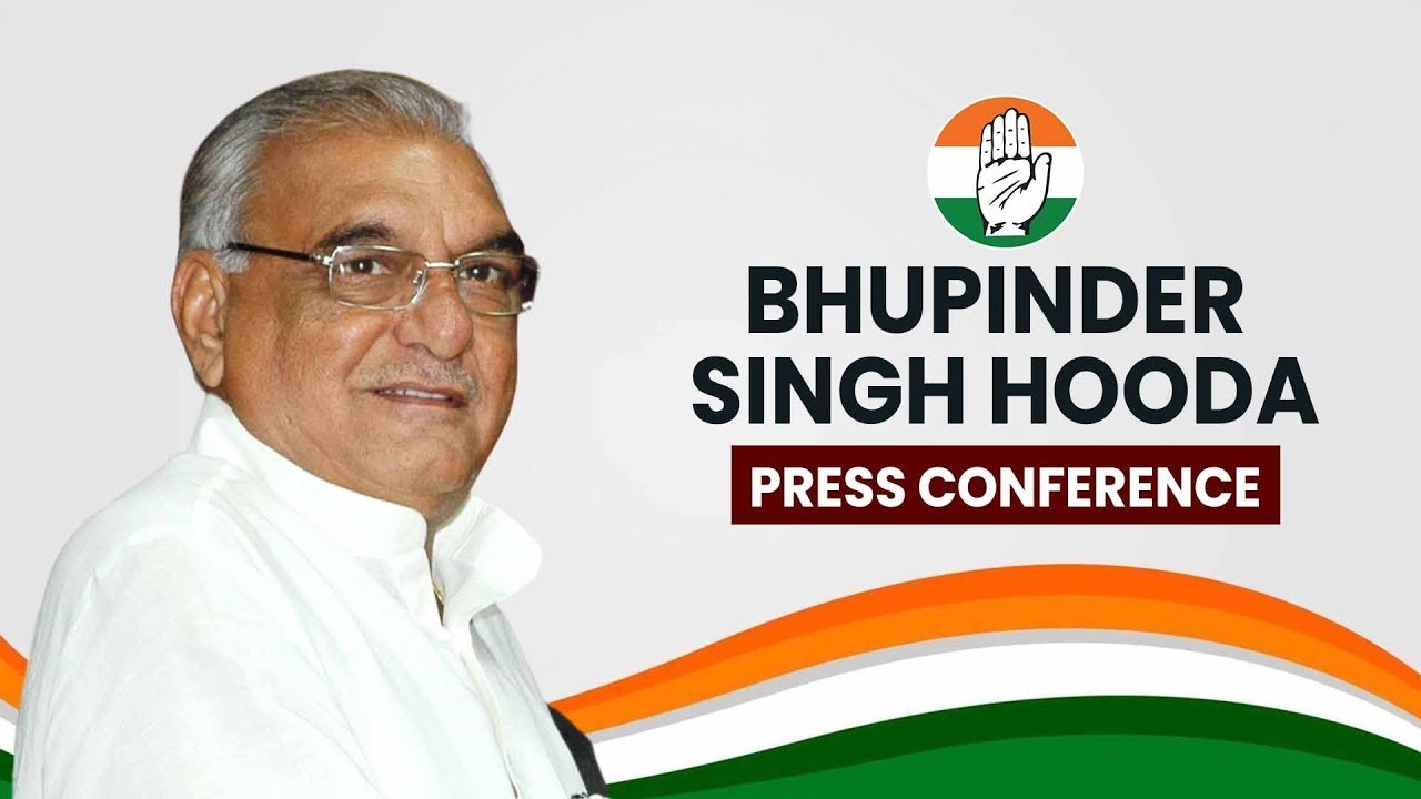 LIVE: Congress Leader & Former Haryana CM Bhupinder Singh Hooda Addresses PC | Haryana exit poll ...