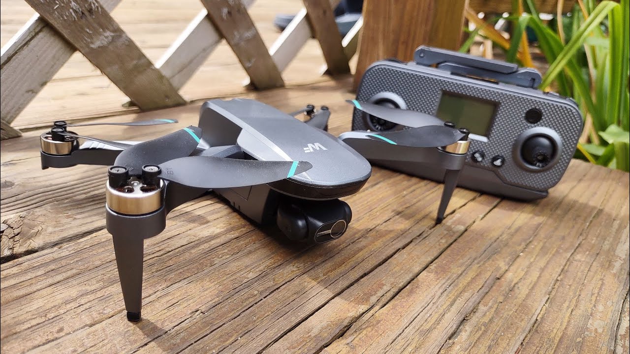 WeFone WF40 GPS Lightweight Brushless Camera Drone Flight Test Review ...