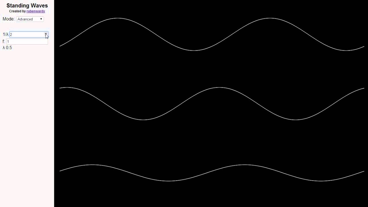 Standing Waves in HTML5 - YouTube