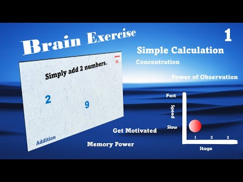 Brain Exercise 1 - Training Simple Calculation Capability ☹ Add 2 ...