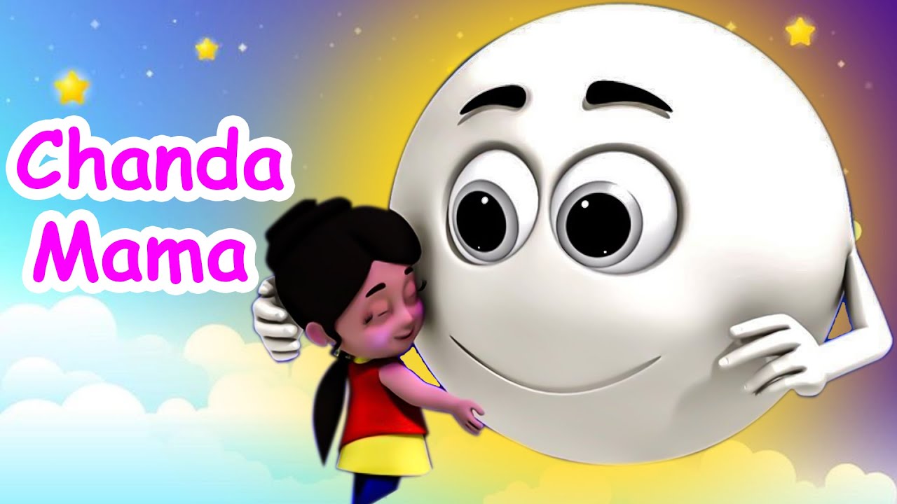 Chanda Mama Poem Hindi | चंदा मामा | Hindi Balgeet |Chhota Babu Channel ...