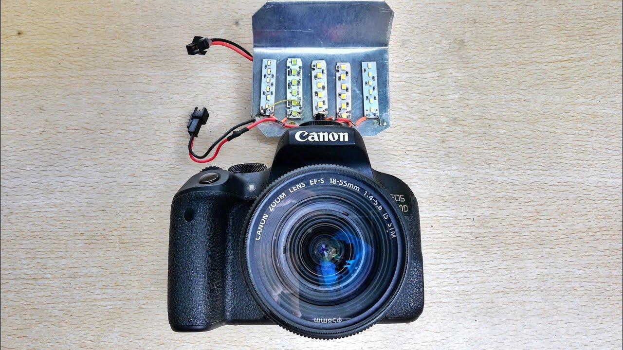 diy camera light | how to make a camera light - YouTube