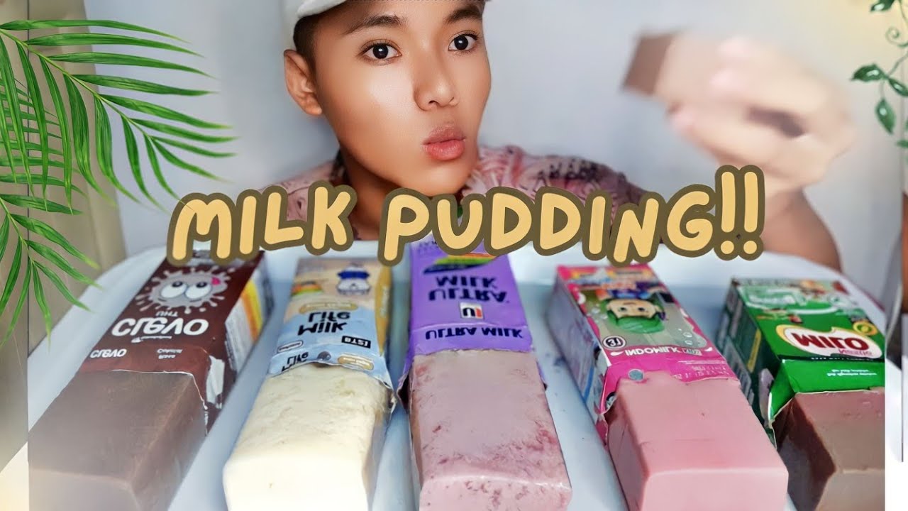 ASMR! SQUARE MILK PUDDING.CHEMSY[Milo,indomilk,ultramilk,milklife,clevo ...