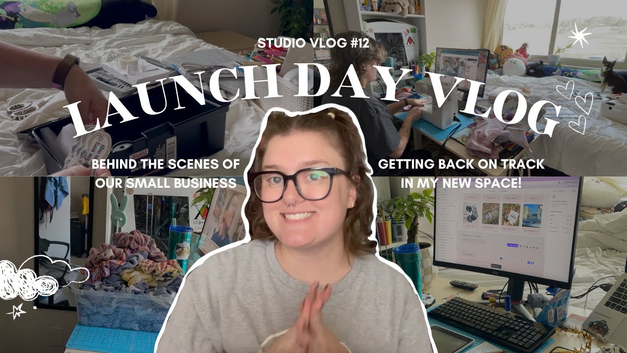 STUDIO VLOG #012 ♡ launch day new location & getting back on track with ...
