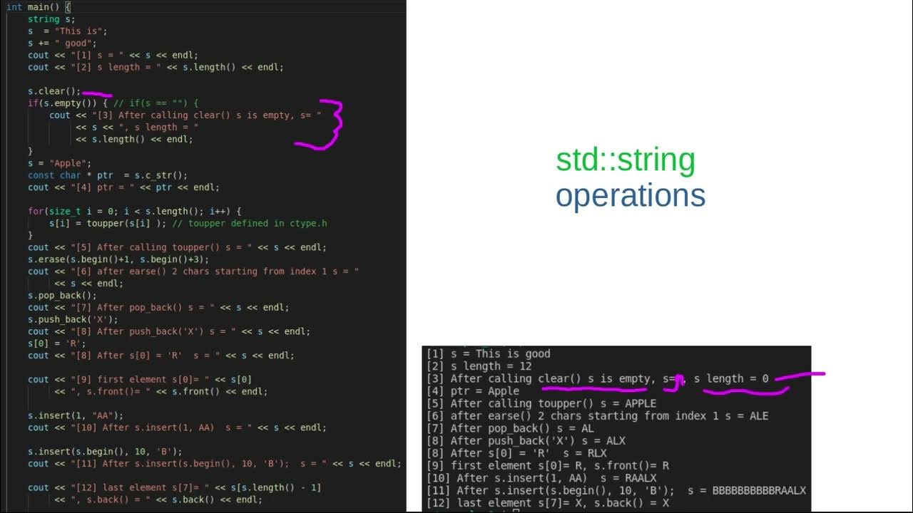Eng C String And Stringstream Youtube