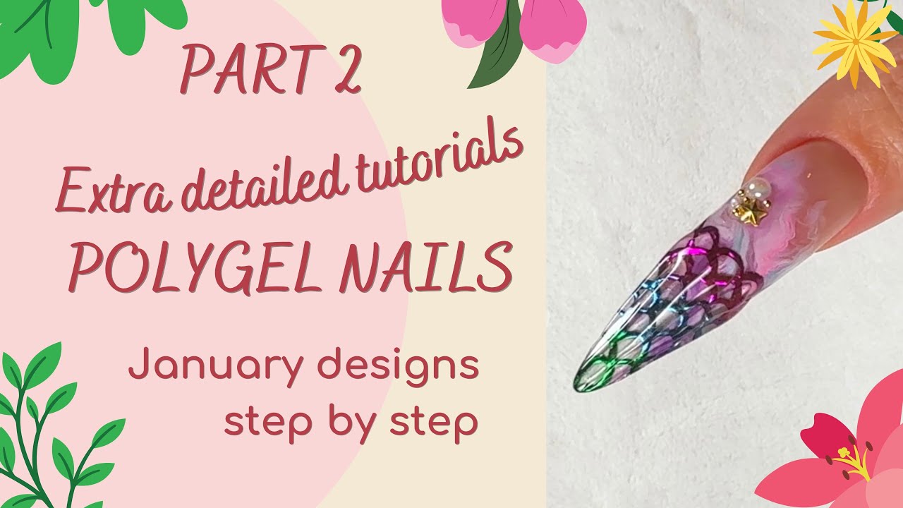 Polygel encapsulation|step-by-step tutorials|polygel DIY nails - YouTube
