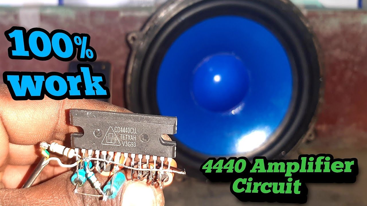 4440 ic amplifier || How To Make 4440 ic amplifier 19w watt Circuit ...