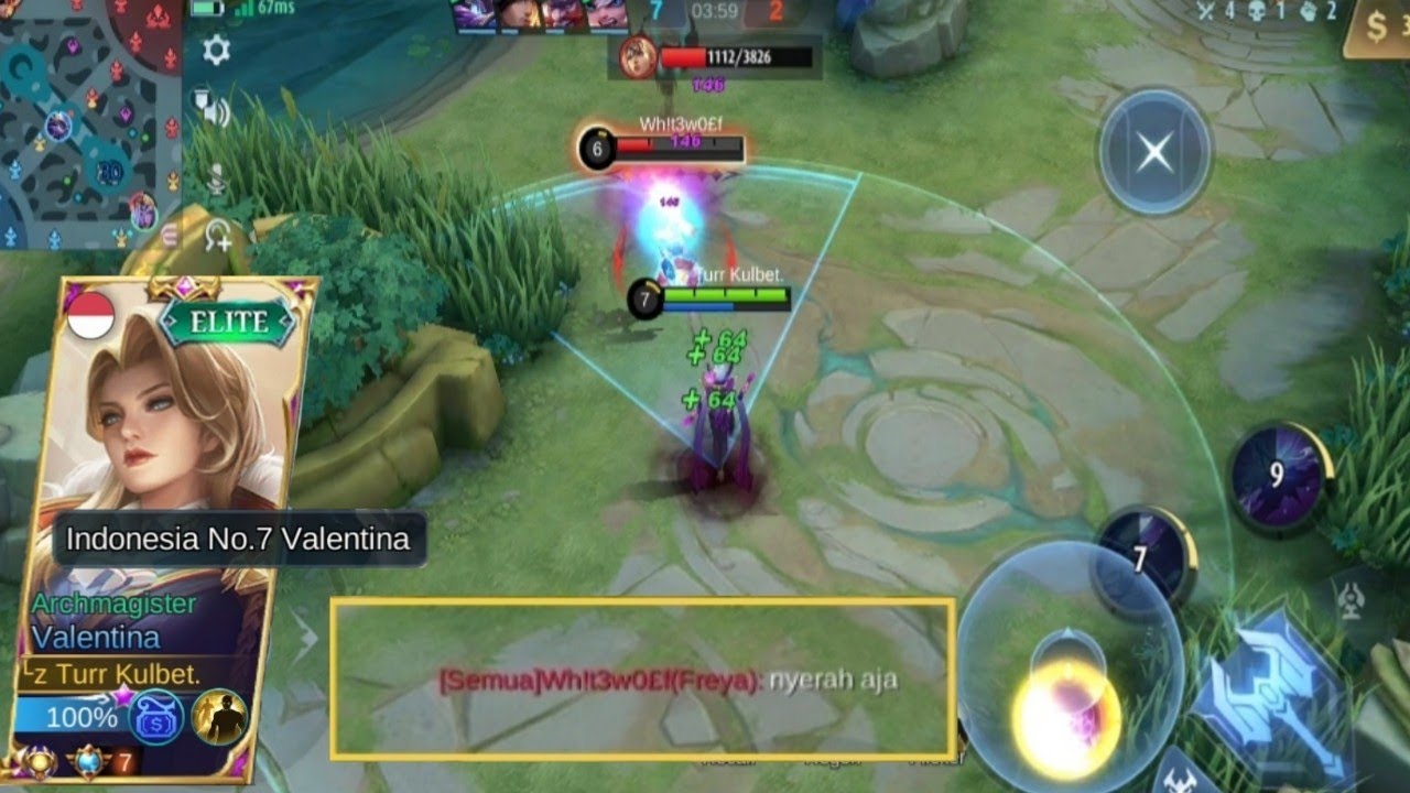 TUTORIAL VALENTINA EXP LAWAN HERO ALOT!!! - YouTube