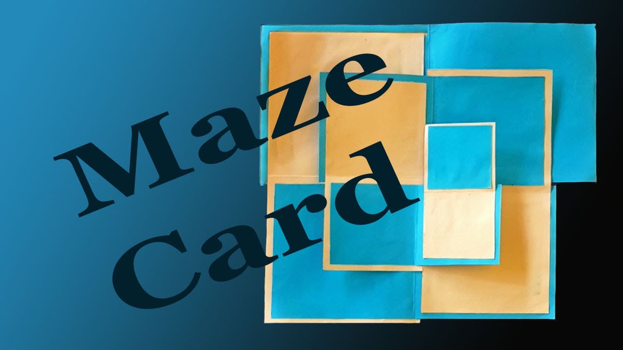 Maze card tutorial | DIY Ideas by Hash - YouTube