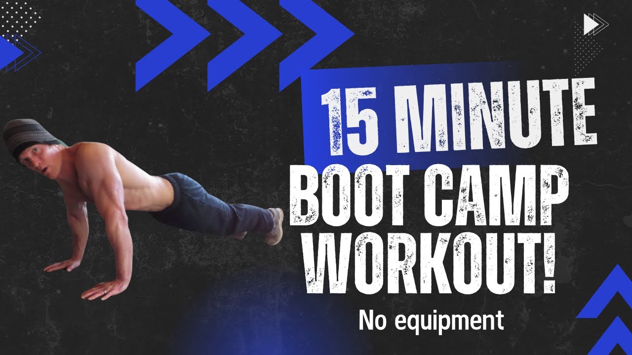 15 minute boot camp workout / No equipment! - YouTube