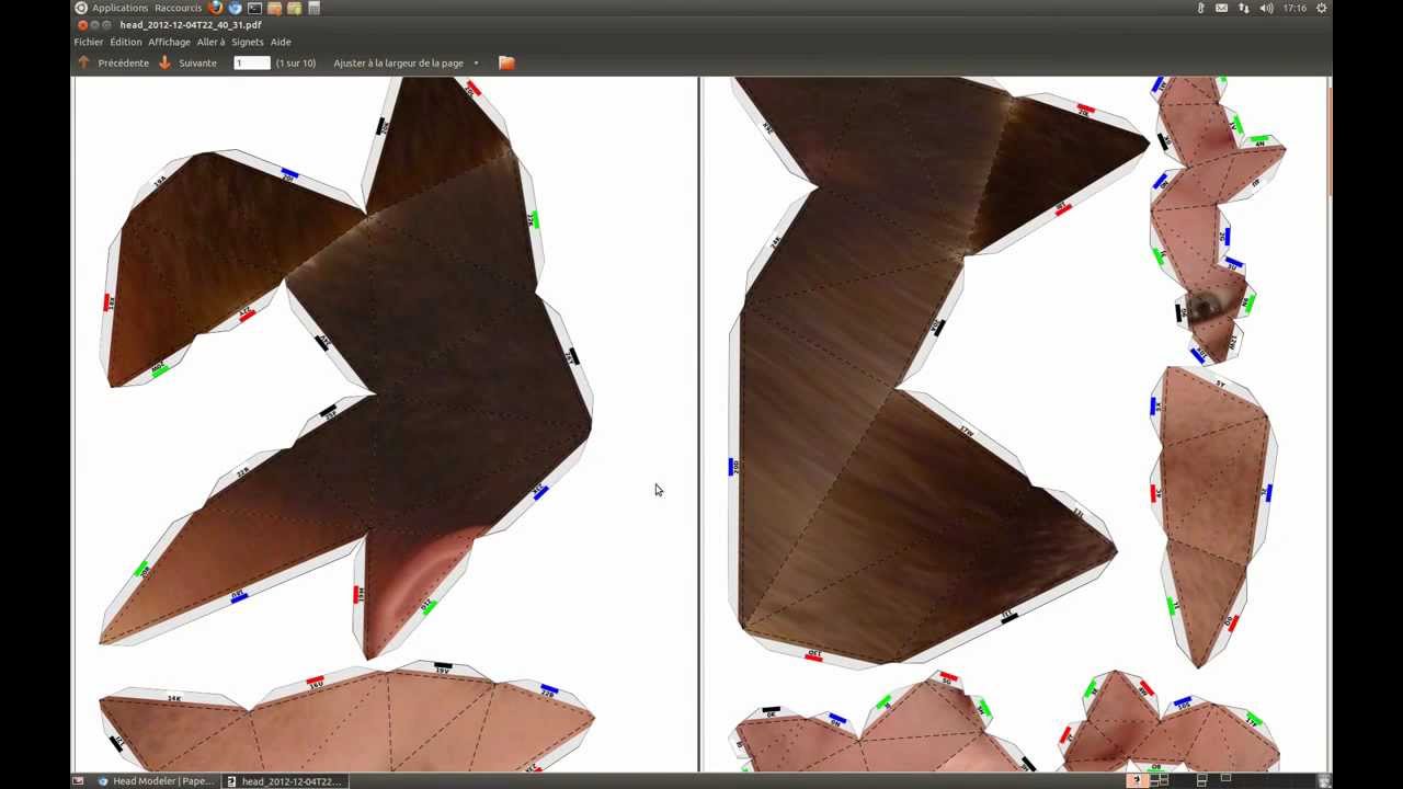 Get your paper kit from paper-kit online head modeler - YouTube