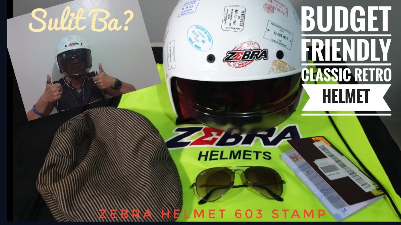 Murang Retro Classic Helme | Zebra 603 Vlog#66 #marinoriderph # ...
