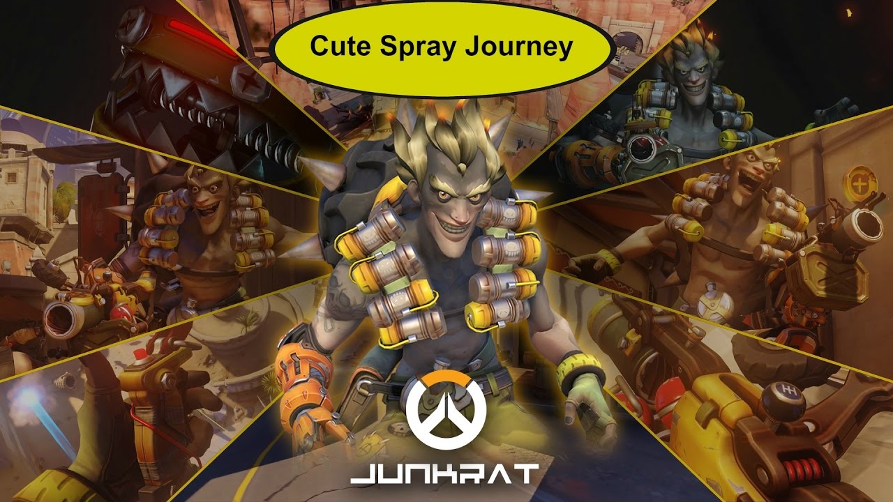 Overwatch journey to junkrat cute spray - YouTube