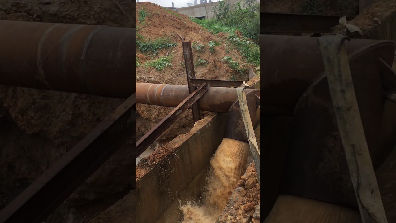 Pipe line flushing - YouTube