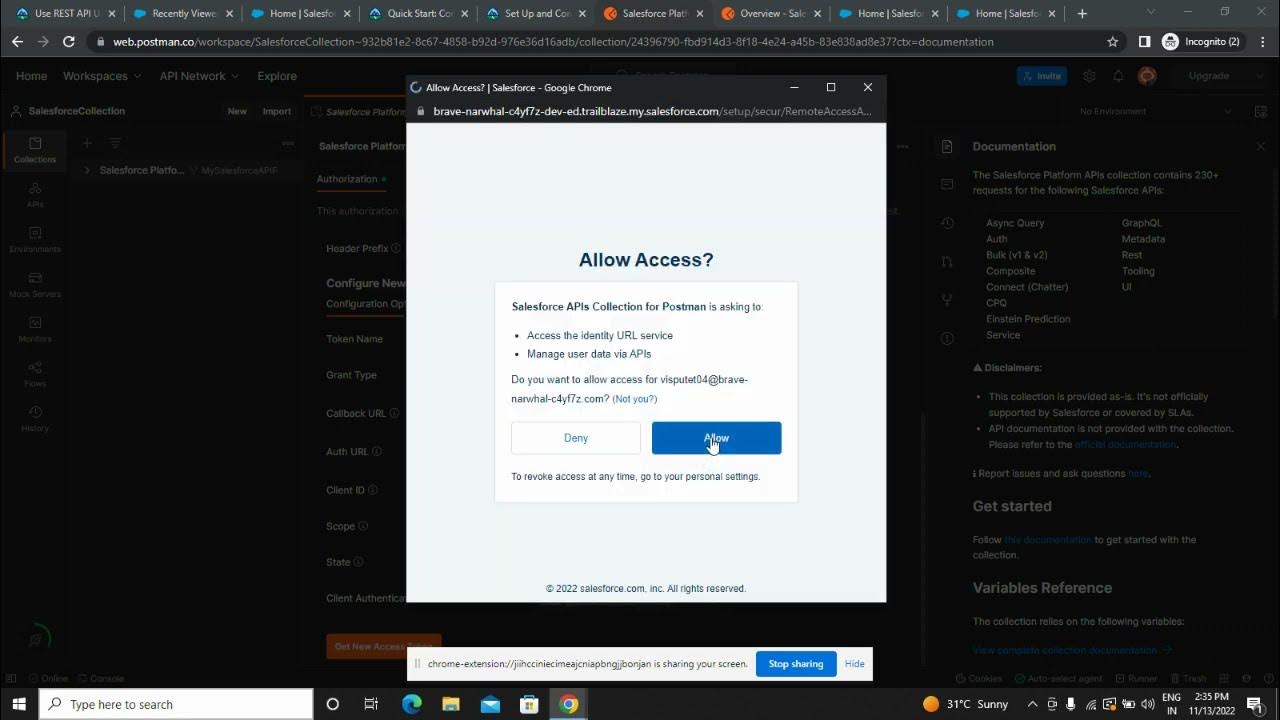 Set Up And Connect Postman Quick Start Connect Postman To Salesforce Youtube