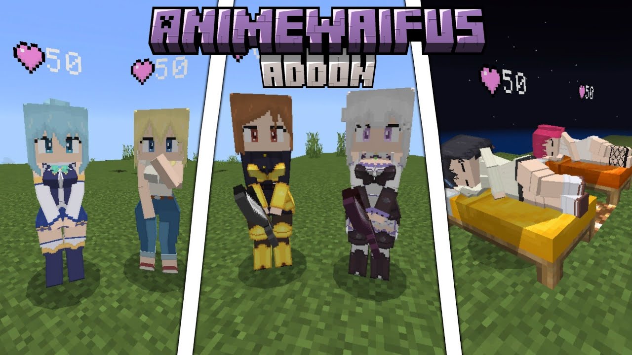 EL MEJOR ADDON DE WAIFUS! para Minecraft Anime Waifus - YouTube