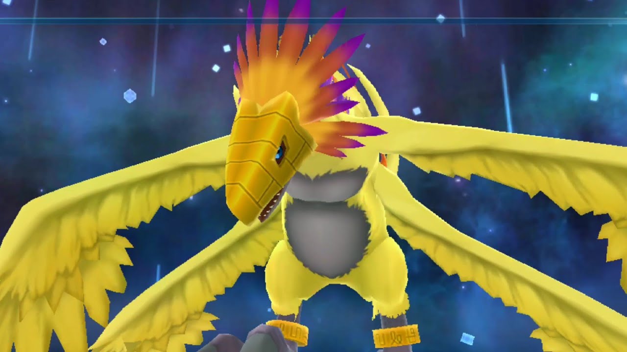 Digimon ReArise Evolution Phoenixmon (ホウオウモン Hououmon) - YouTube