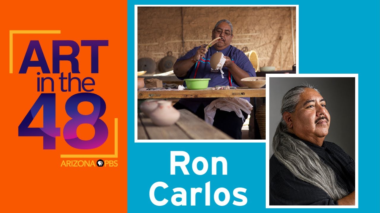 Native potter Ron Carlos continues storytelling traditions - YouTube
