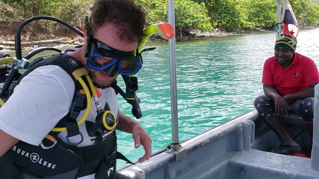 Scuba lessons Portobelo Panama March 2019 - YouTube