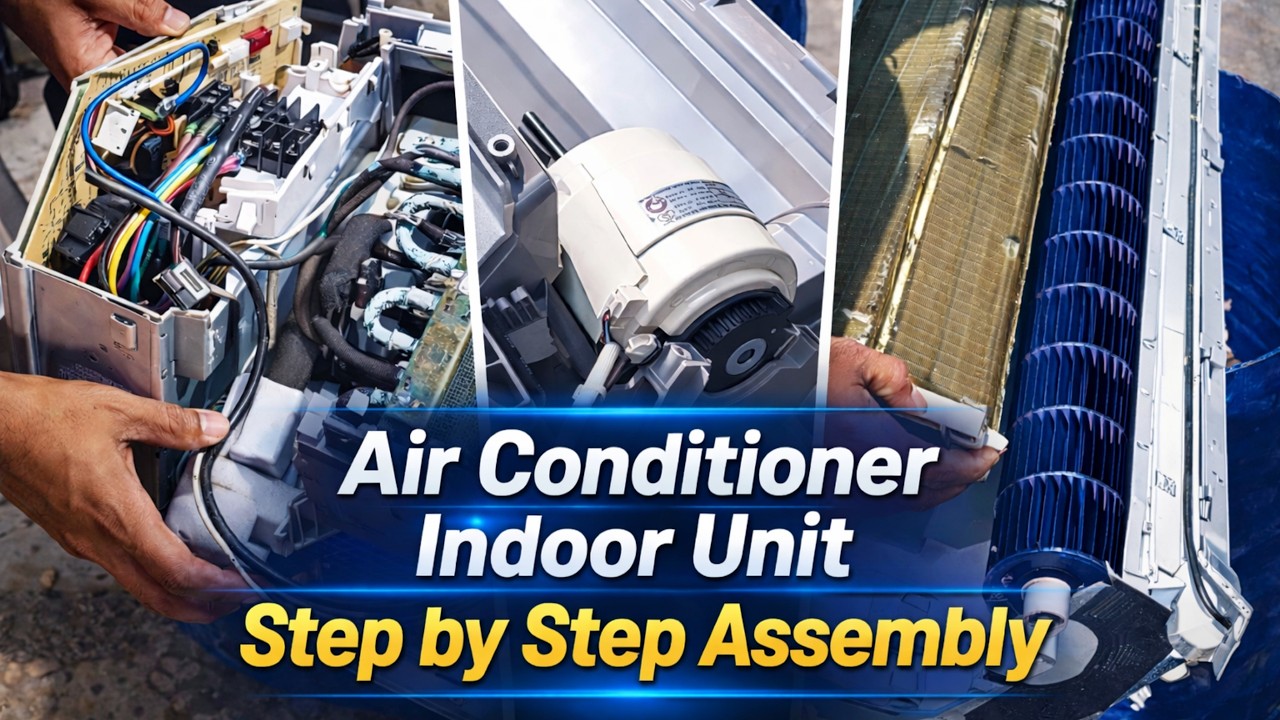 Air Conditioner Indoor all Equipment Assembly || Step by Step - YouTube