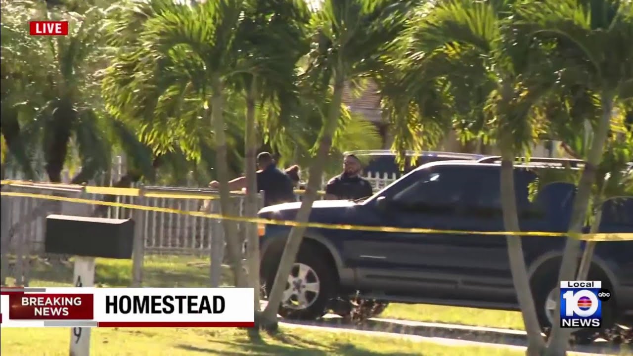 Homicide detectives respond to house in Homestead - YouTube