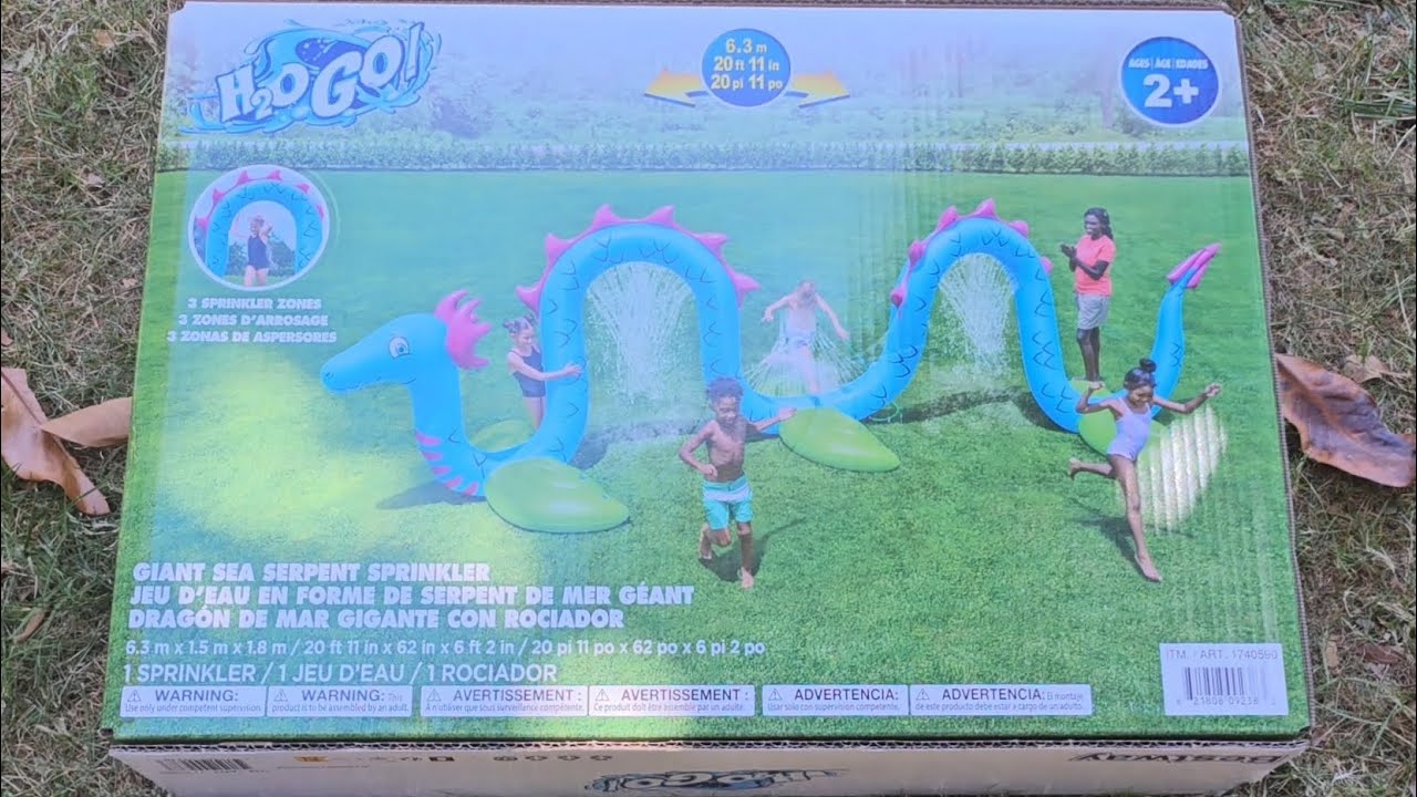 Costco Item Review H2O GO! Giant Sea Serpent Sprinkler Dragon Water ...