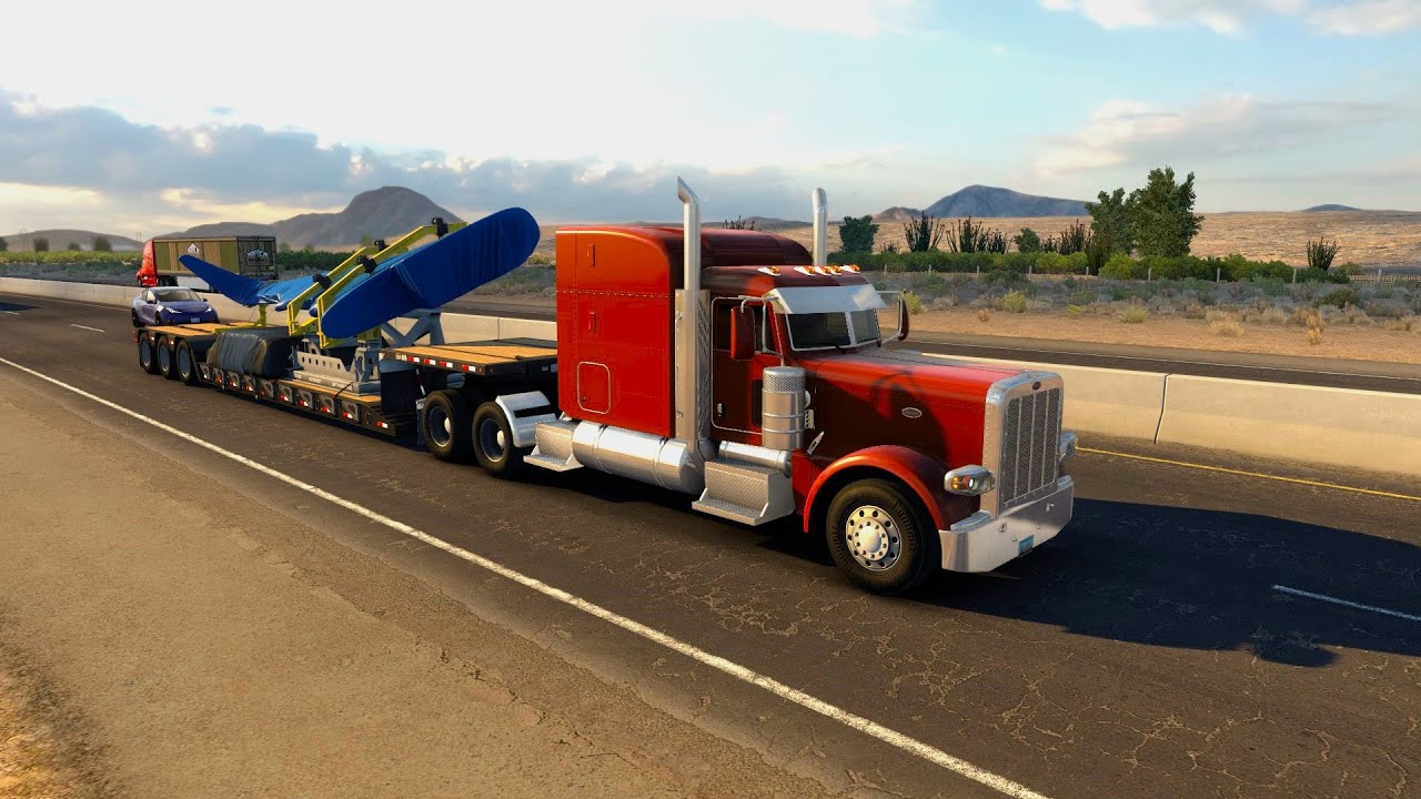 Transporting Aircraft Wing - Peterbilt 389 - ATS -Steering Wheel ...