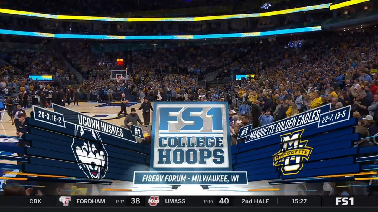 FS1 College Hoops intro | 2 UConn @ 8 Marquette | 3/6/2024 - YouTube