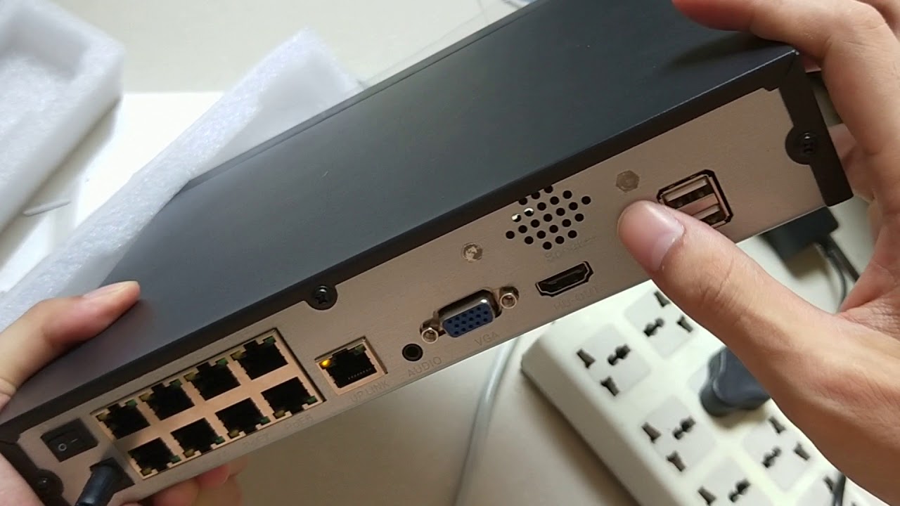 how to connect POE NVR to TV/Monitor - YouTube