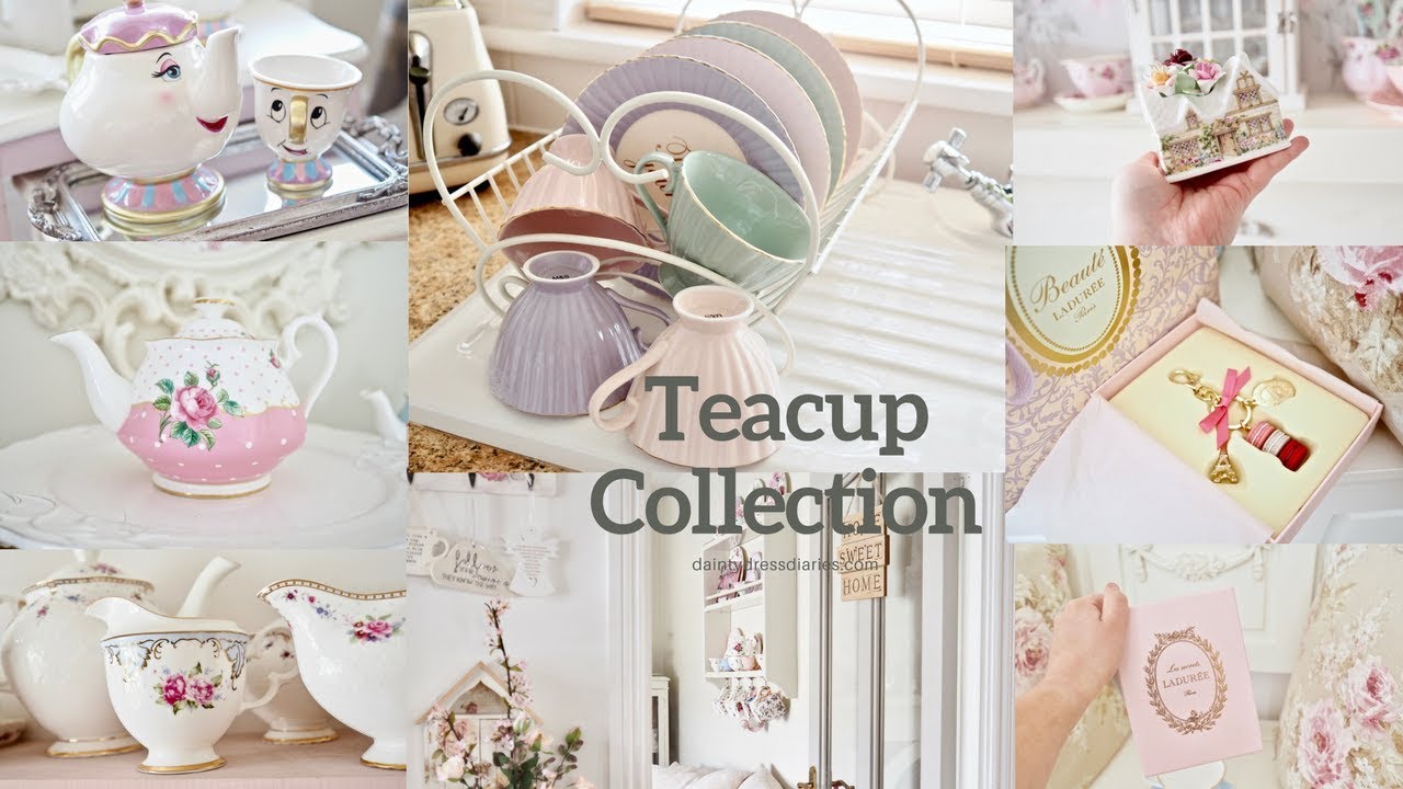 Teacup Haul, Shabby chic teacup collection. - YouTube
