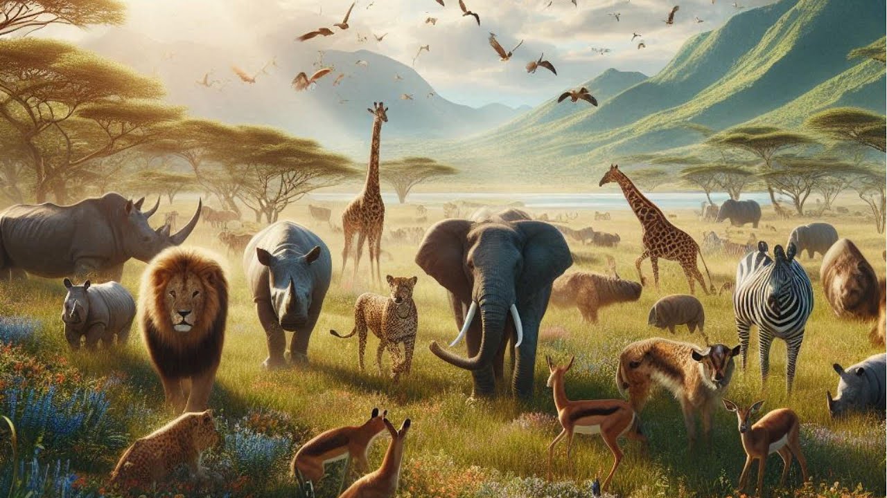 Good Night Africa 🦁🦒 | A Soothing Bedtime Story for Kids with African ...