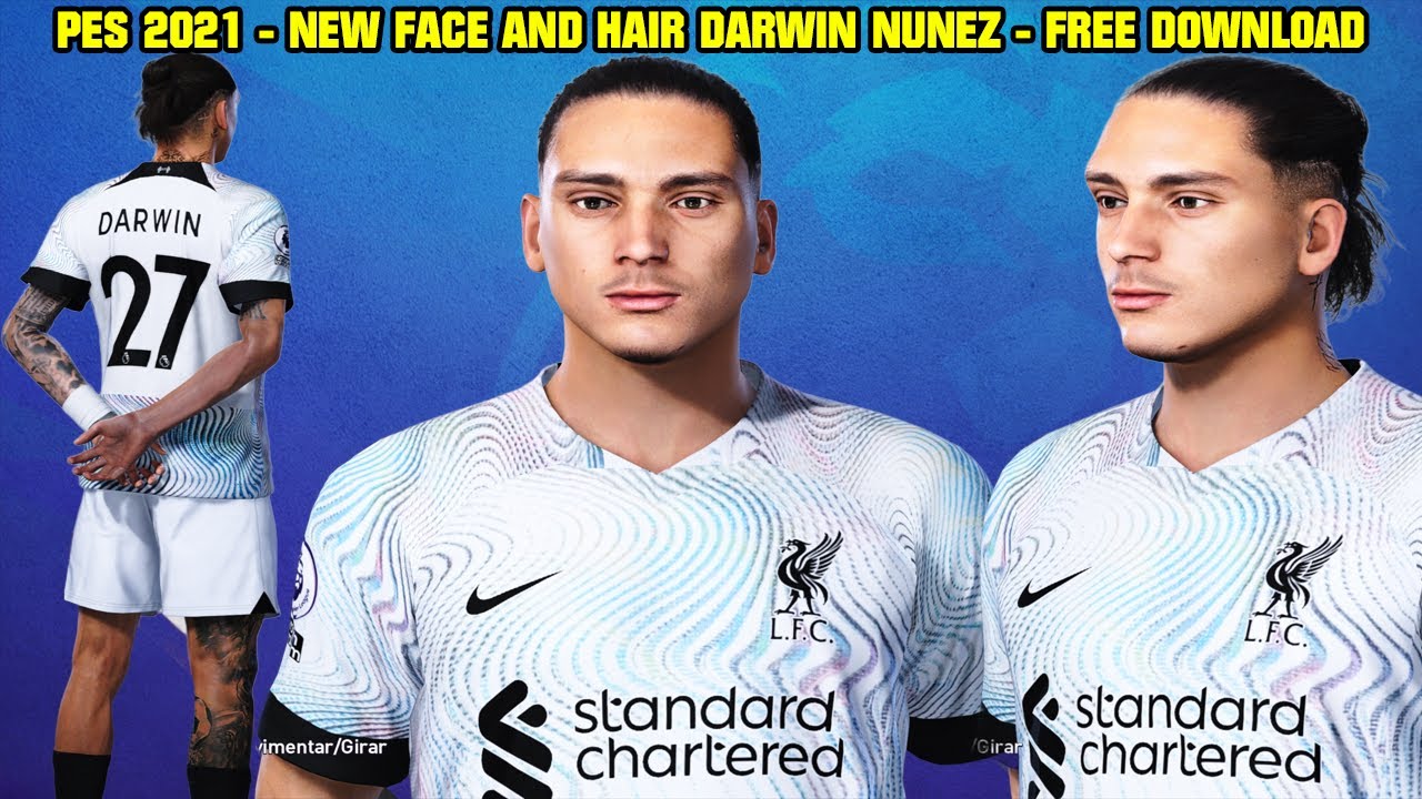 PES 2021 - NEW FACE AND HAIR DARWIN NUNEZ By: Kodigo Facemaker - 4K ...