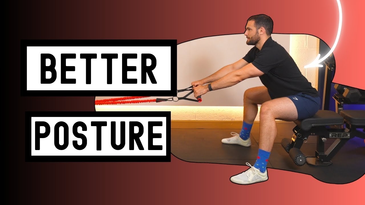 Seated Hip Hinge Row Using A Band For Better Posture - YouTube
